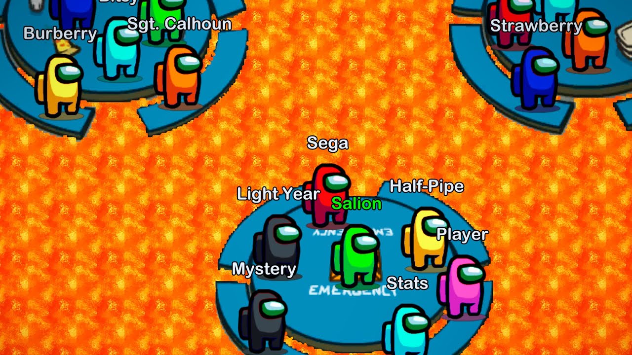 AMONG US, but FLOOR IS LAVA - YouTube