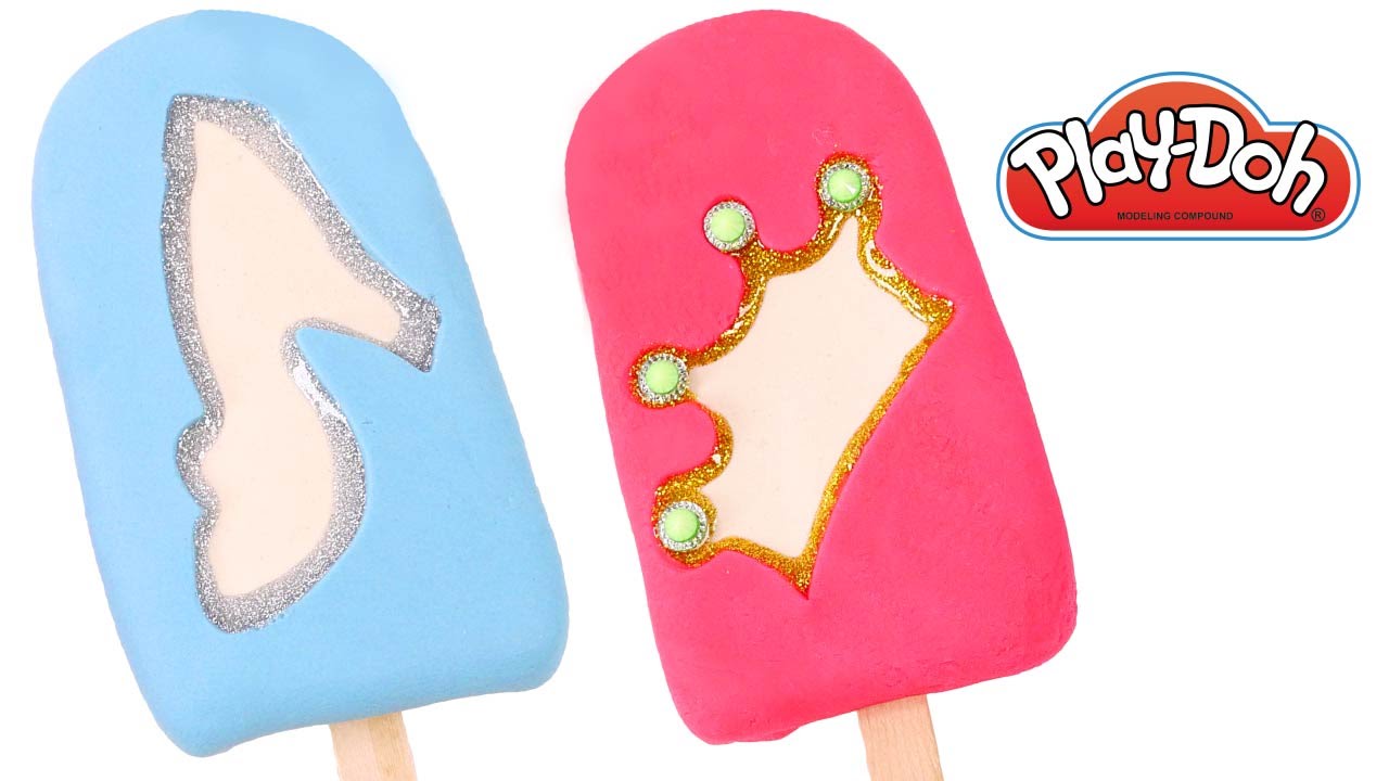 Play Doh Princess Popsicle by DCTC. How to make Princess Popsicles with ...