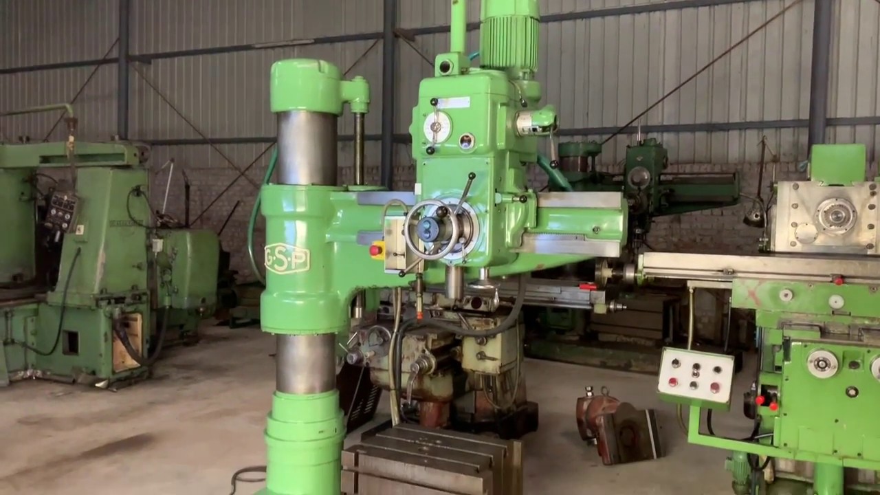 Radial Drilling Machine - GSP - YouTube