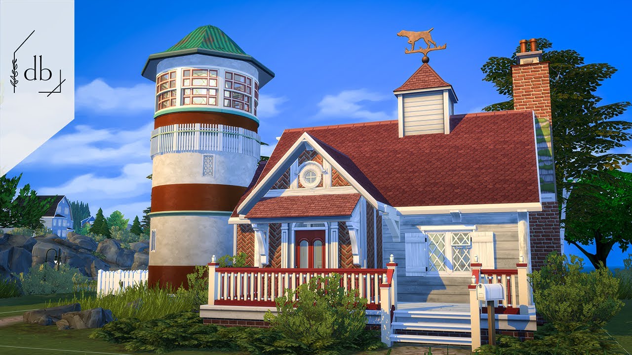 The Little Lighthouse | The Sims 4 Speed Build - YouTube