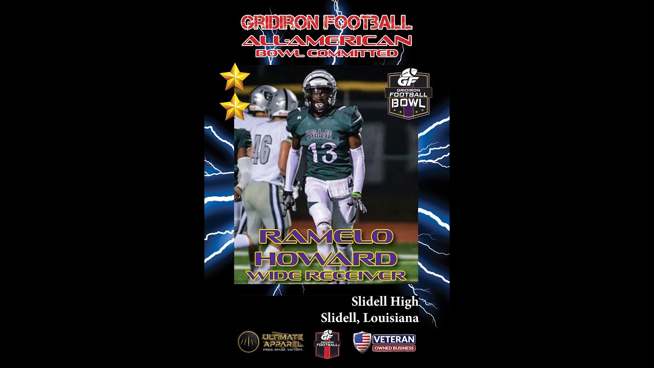 Slidell High School WR Ramelo Howard Commits to the Gridiron Football ...
