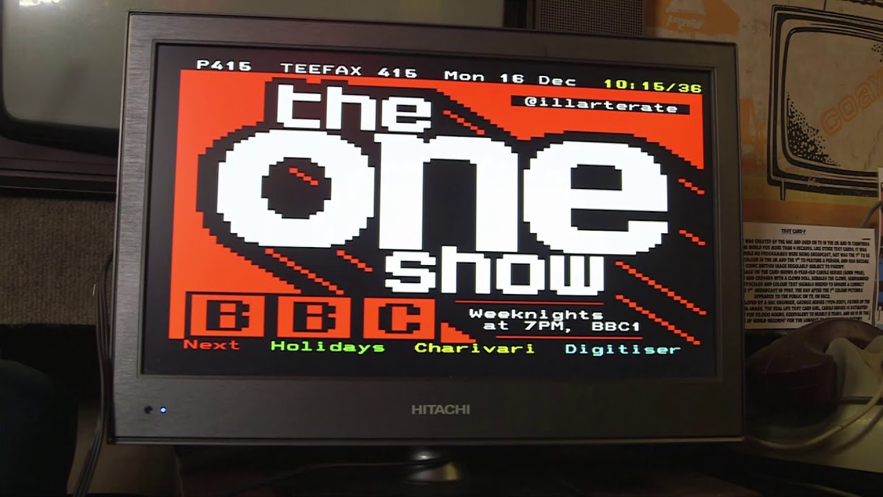 Teefax: The New Ceefax! BBC The One Show, 29 January 2020 - Teletext ...