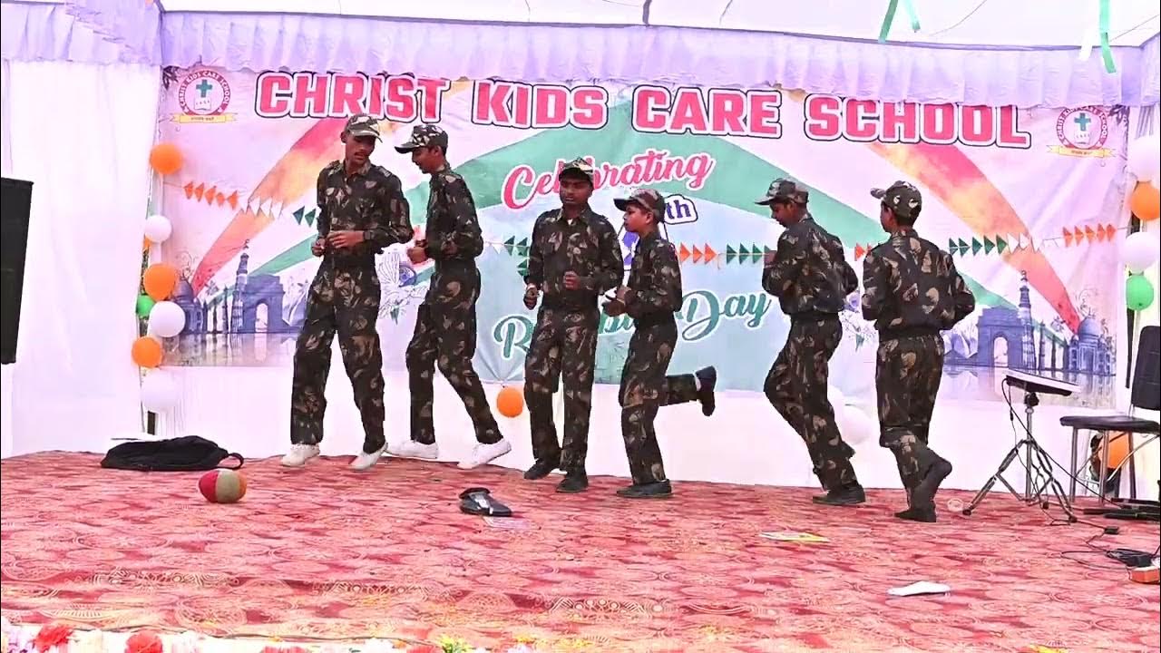 A patriotic drama about indian soldiers , c k c school, republic day - YouTube