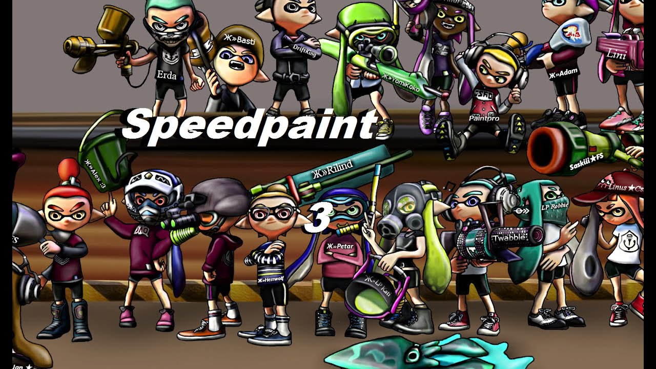 Splatoon Speedpaint 3: Sina :D (HD) - YouTube