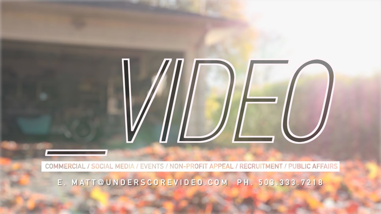 Underscore Video Reel - YouTube
