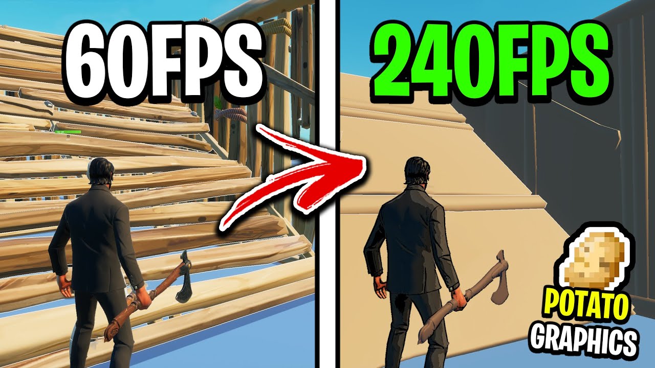 How to Get Potato Graphics in Fortnite! (Max FPS + 0 Delay) - YouTube