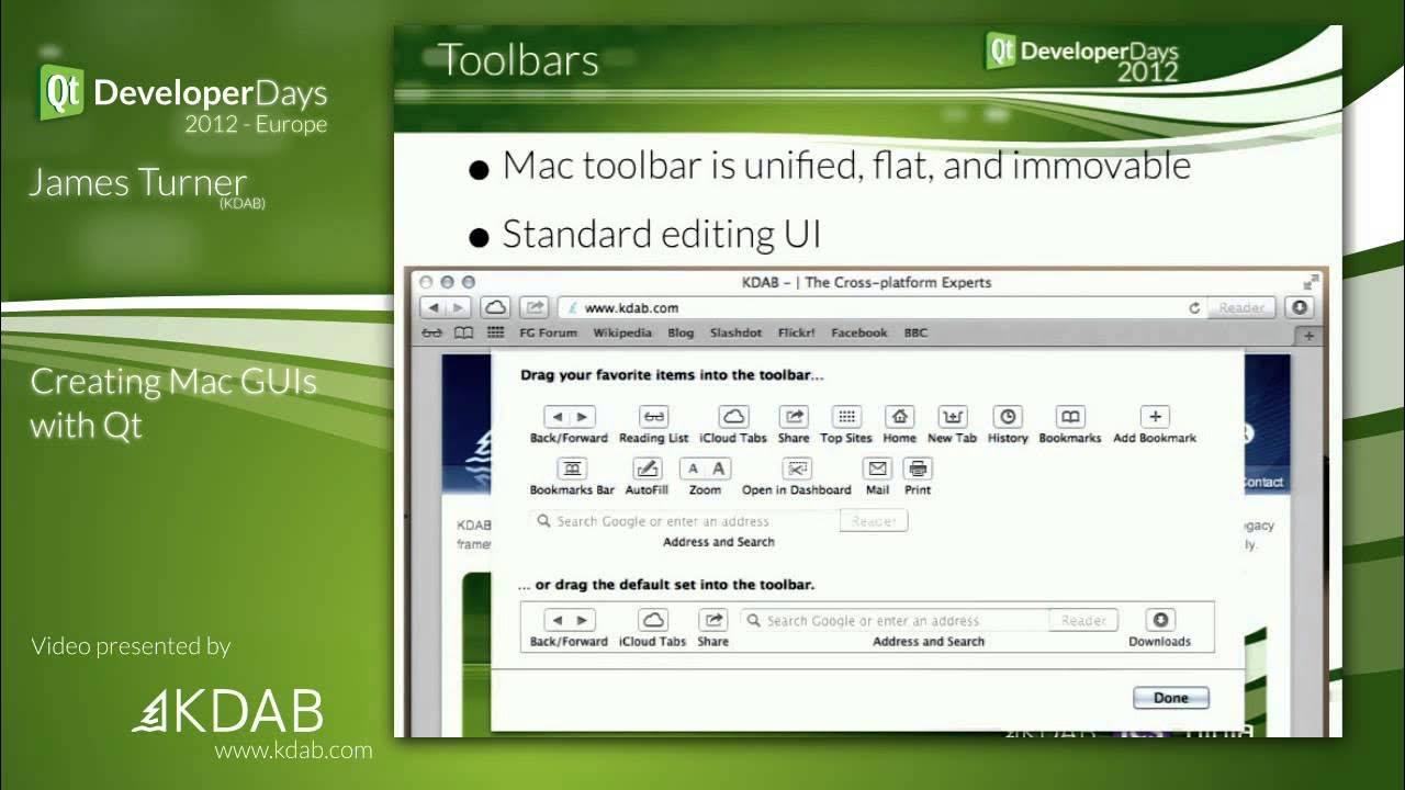 QtDD12 - Creating Mac GUIs with Qt - James Turner - YouTube