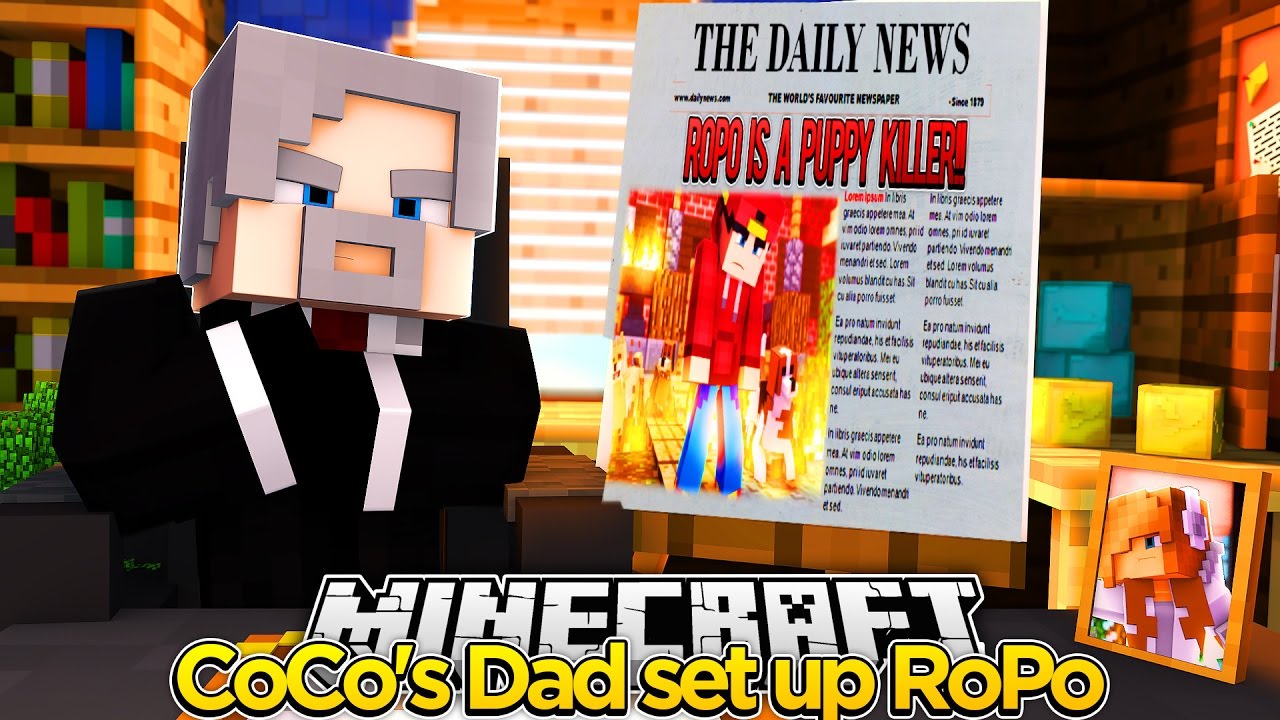 Minecraft Adventure - COCO'S DAD SET LITTLE ROPO UP!!! - YouTube