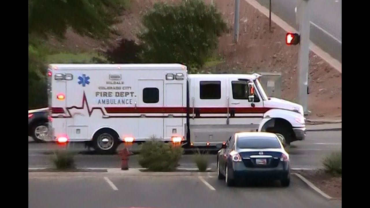 Hildale Colorado City FD ambulance 107 driving in St. George [UT | 7/ ...