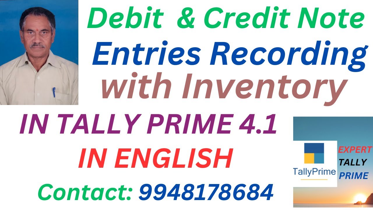 181. DEBIT & CREDIT NOTE ENTRY WITH INVENTORY IN TALLY PRIME 4.1 ...