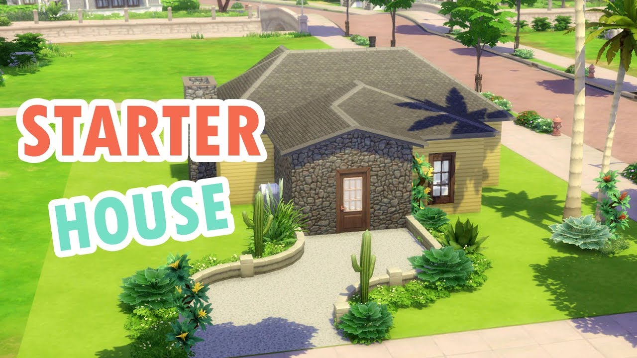 The Sims 4 - Starter Home | Speed Build | Starter House Building - YouTube