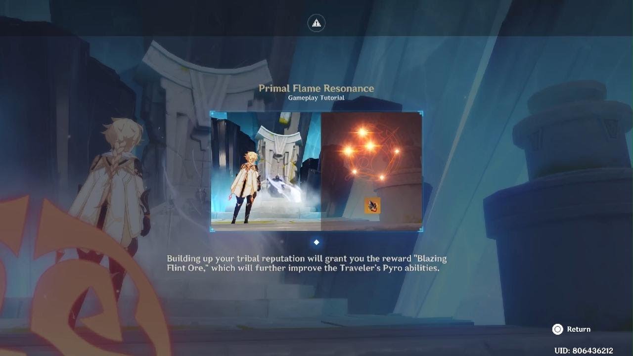 [Genshin Impact] Offering Blazing Flint Ore for Enhancing Pyro Traveler ...