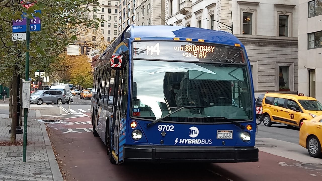 [MTA]:Midtown bound 2021 Novabus LFS HEV Smartbus [9702] on the M4 ...
