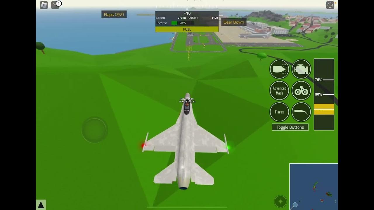 F-16 PTFS ROBLOX LANDING (butter?) - YouTube