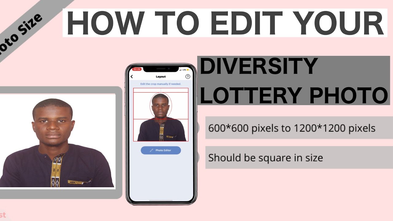 How To Edit Your DV Lottery Photo To Meet Requirement On Your ...