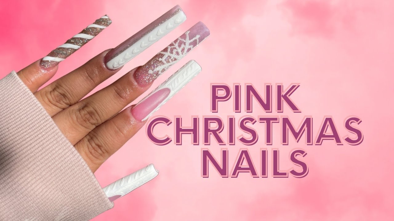 Acrylic Nail Tutorial | Christmas Nails | Holiday Nails | Dynamic Nail ...