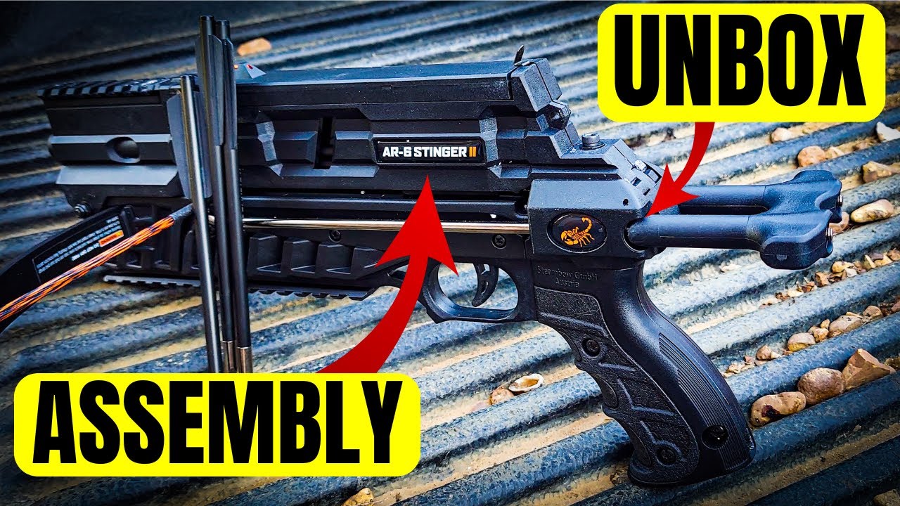 Steambow AR-6 Stinger II Compact Crossbow - UNBOX and ASSEMBLY - YouTube