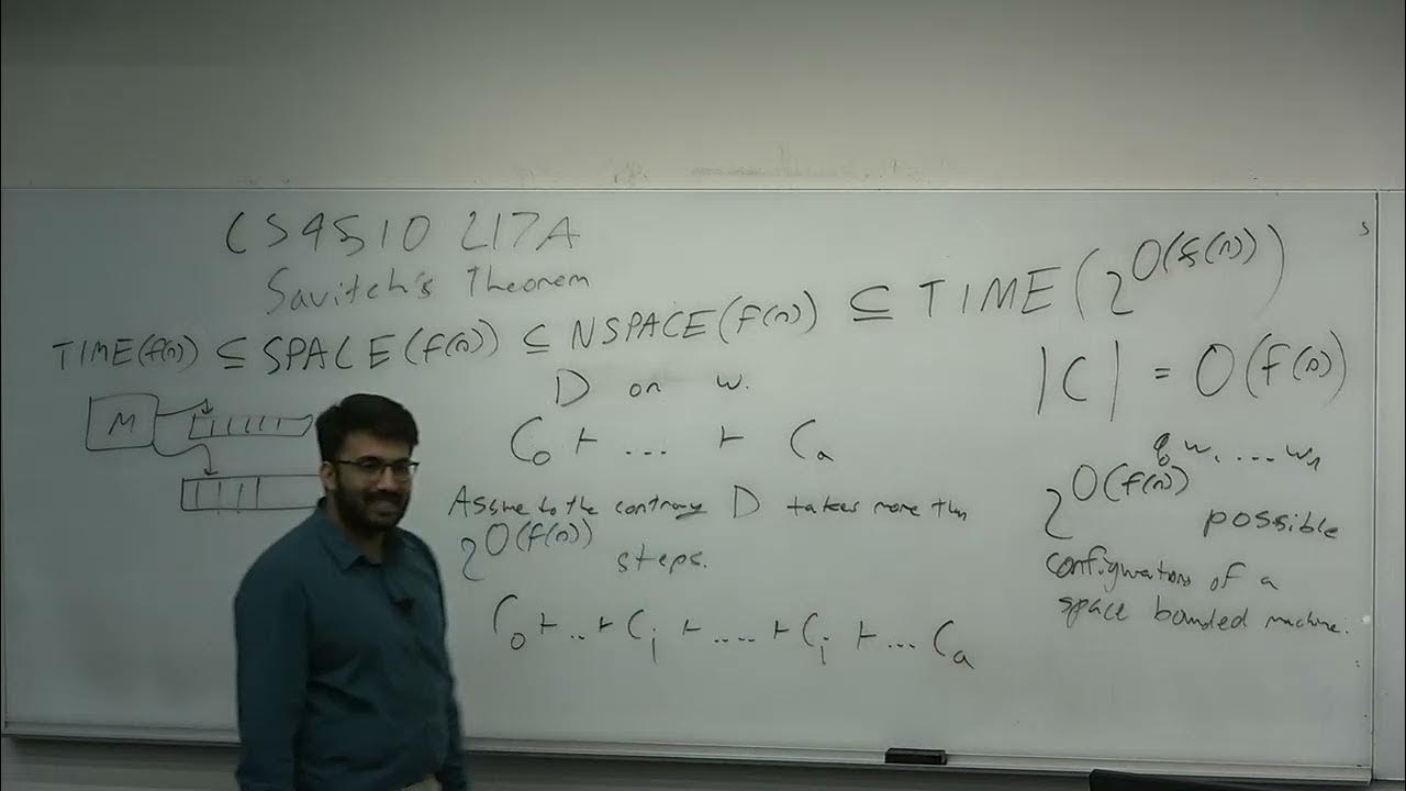 CS4510 L17A Savitch's Theorem - YouTube