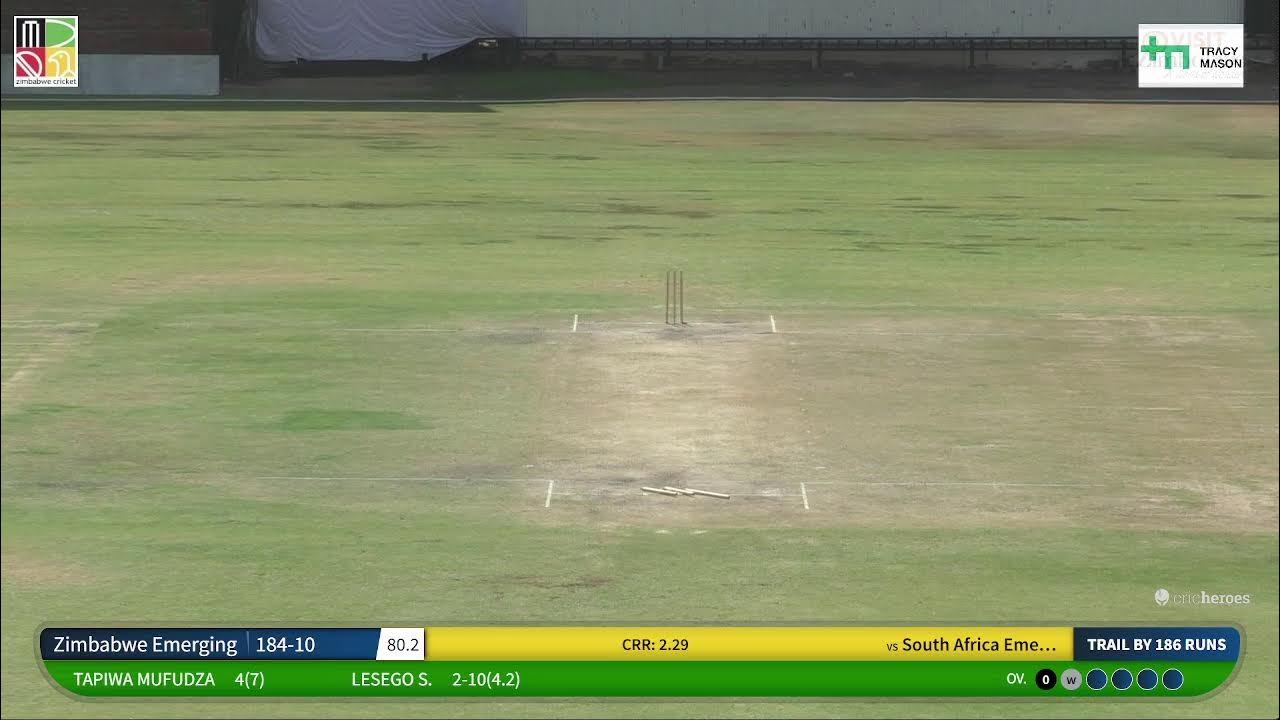 Zimbabwe Emerging vs SA Emerging - 1st 4 Day Match - Day 4 - YouTube