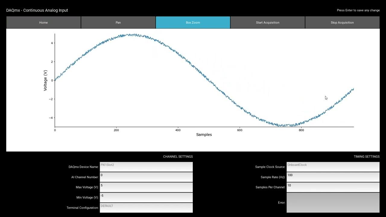 NI-DAQmx with Python (Kivy UI) Example - YouTube