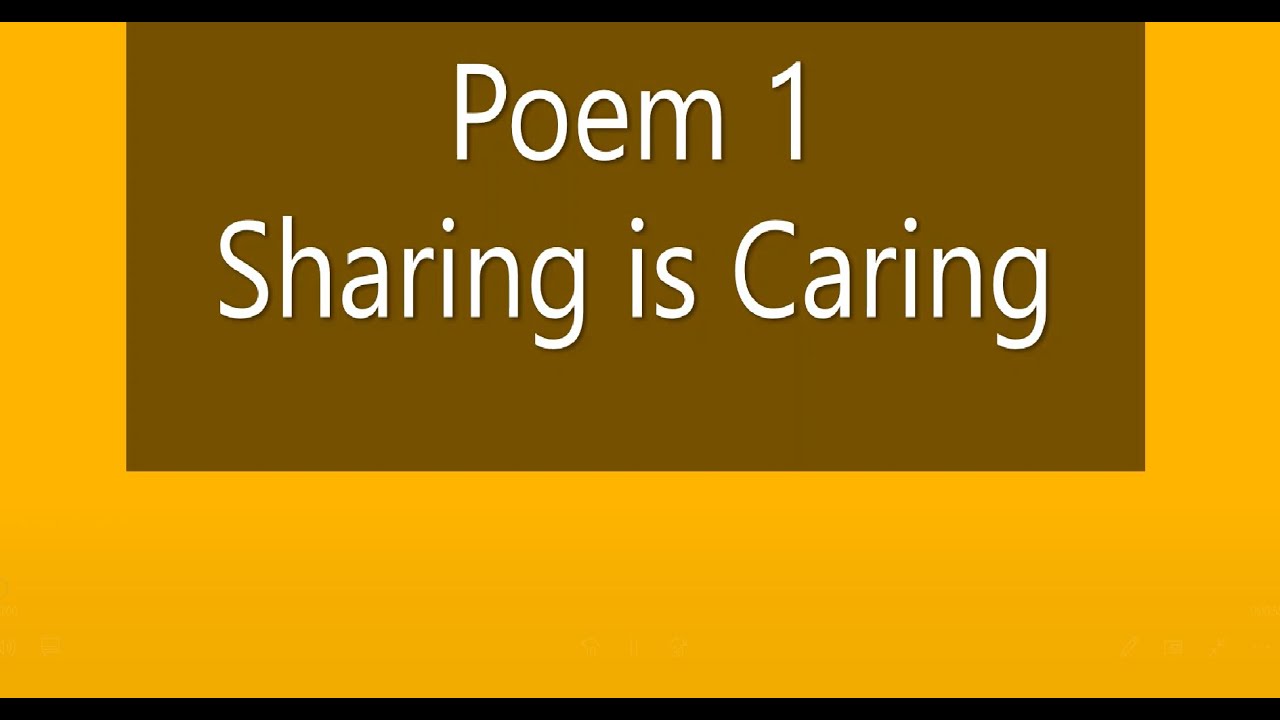 #poem #sharing #is #caring #recite - YouTube