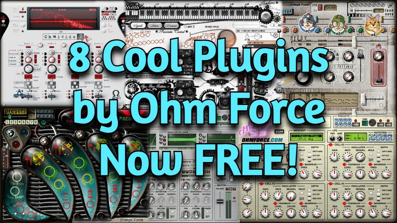 8 Legacy VST Plugins Now FREE (Effects & Instrument) by Ohm Force - Music Production Vsts - YouTube