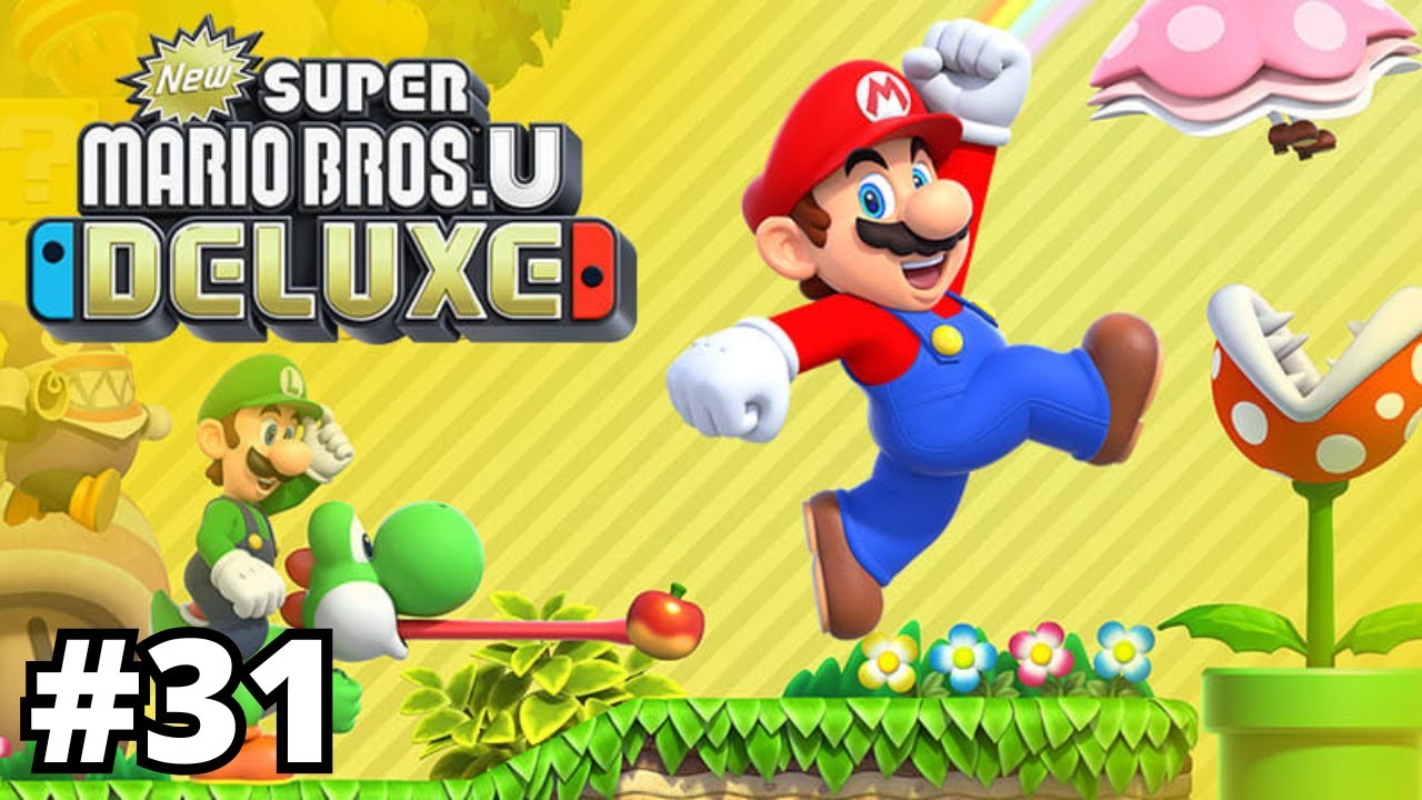 New Super Mario Bros U Deluxe Gameplay #31 - CASTELO MOVEDIÇO DA WENDY ...