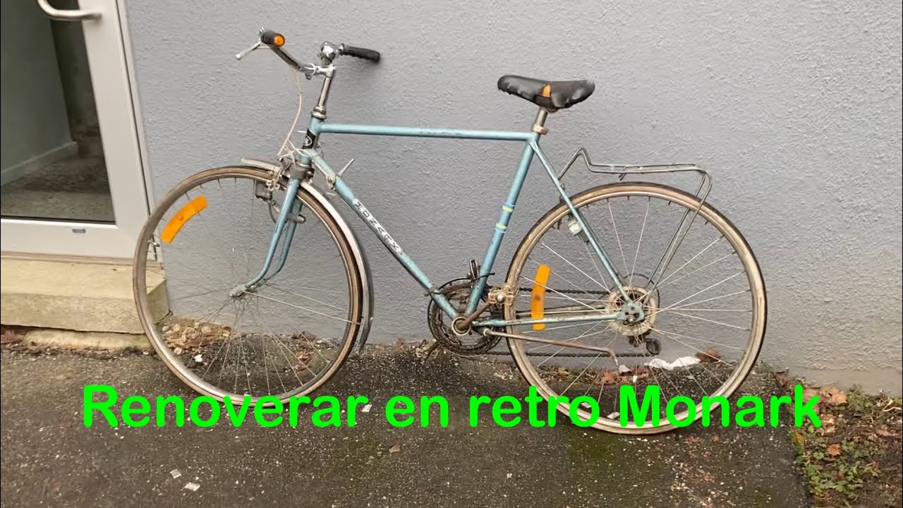 Renoverar en retro Monark cykel från 70 talet - YouTube