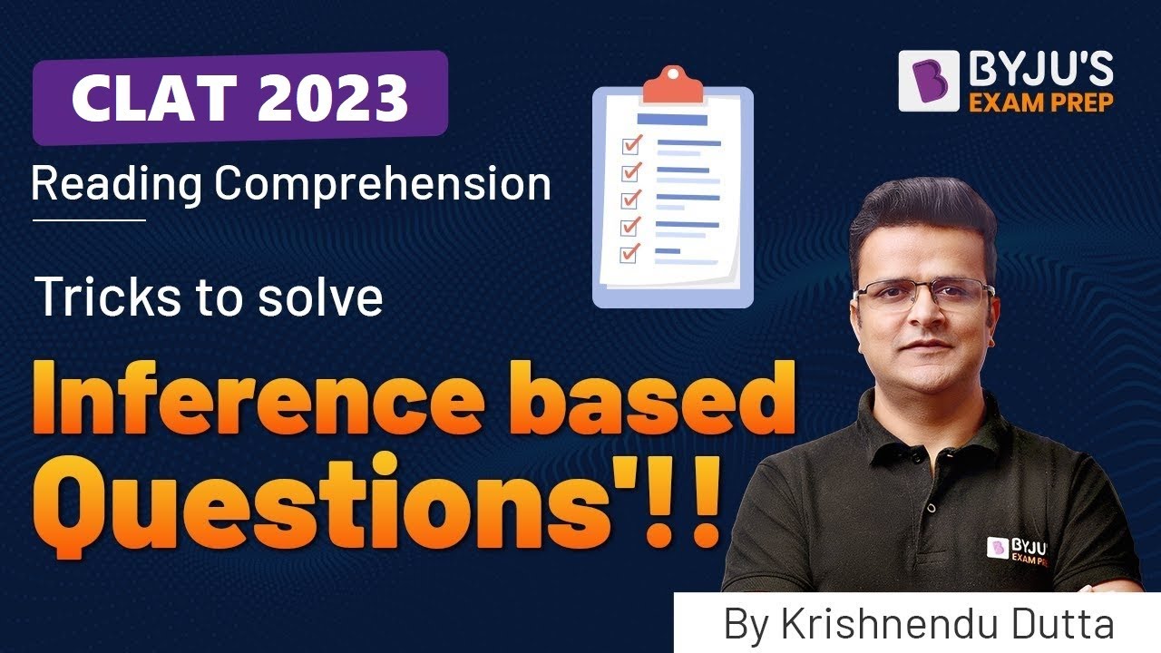 CLAT 2023: Inference-Based Questions | CLAT English Preparation | Krishnendu Dutta - YouTube