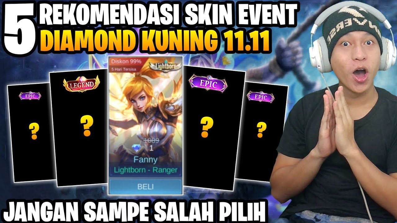 5 REKOMENDASI SKIN DIAMOND KUNING 11.11 YANG WAJIB DI AMBIL MOBILE ...