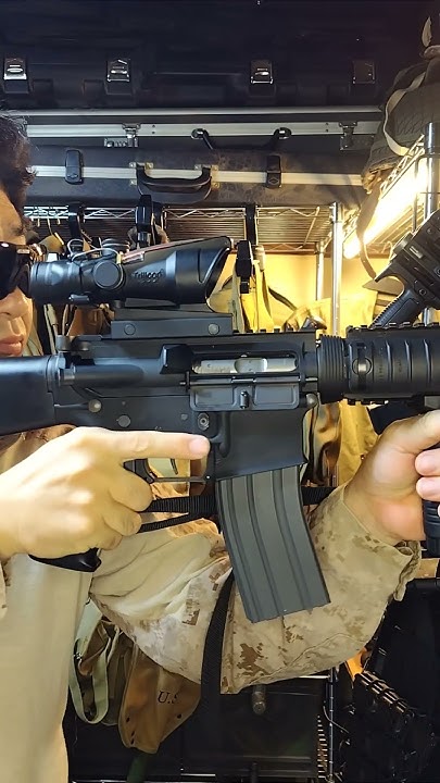 ちゃんと3バーストで撃てるM16A4（KSC M4A1 ver.2 カスタム） #shorts #short #airsoft #gbb - YouTube