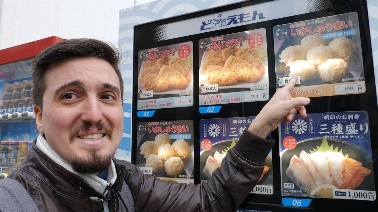 Sashimi Vending Machine in Japan! - YouTube