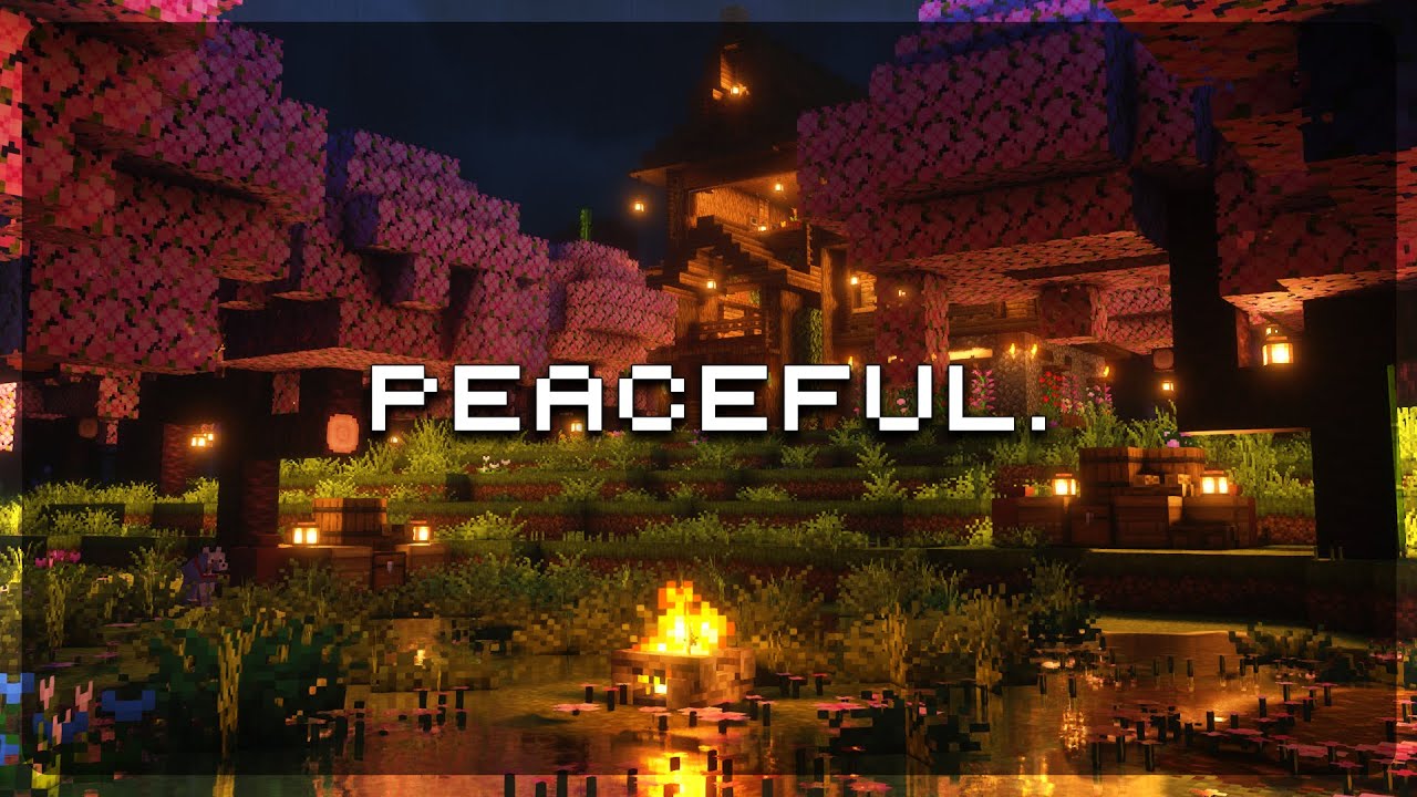 you deserve this peace... (minecraft music & soft rain) - YouTube