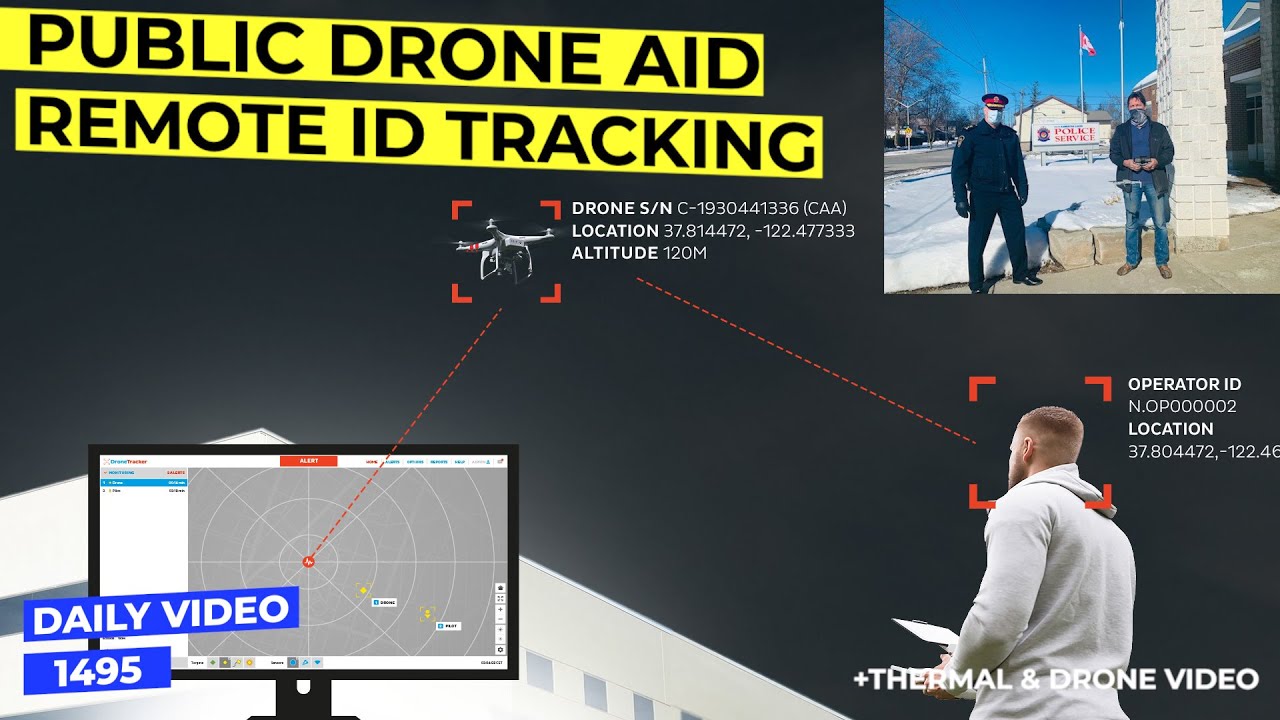 Citizen Drone Flyer Helping The Police, Dedrone Remote ID Tracking ...