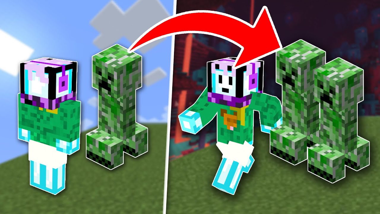 Minecraft TAPI SEMUA MOBS YANG KITA LIHAT JADI 2X LIPAT - YouTube