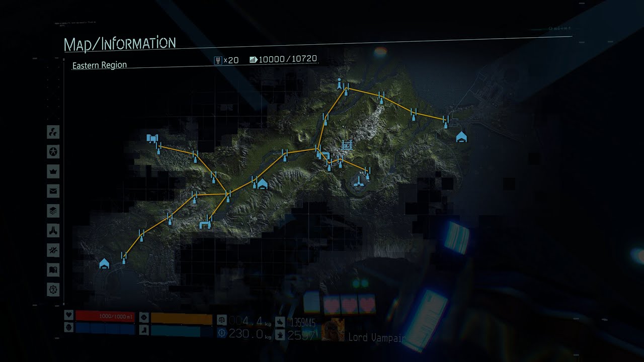 Eastern Region (Zip-Line Network) - Death Stranding DC - YouTube