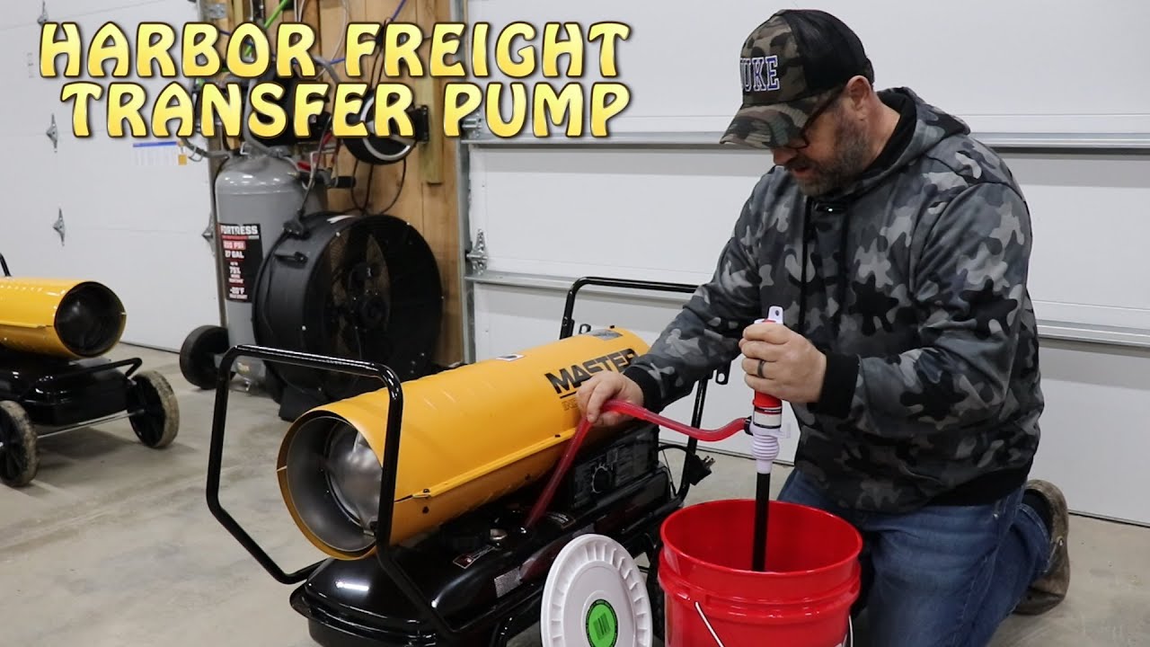 Harbor Freight Transfer Pump ~ Pumping 5 Gallons of Diesel - YouTube