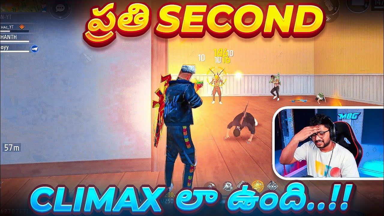 Prathi Second Prathi Scene 😨 Climax la Undhi..!! - Free Fire Telugu ...