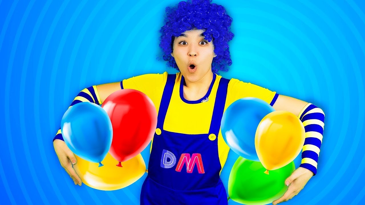 123 Boom Boom Balloons! | Dolly Molly KIds Songs & Nursery Rhymes - YouTube