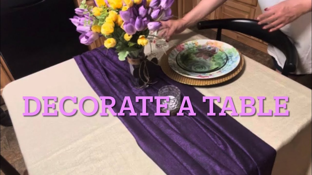 HOW TO DECORATE A TABLE FOR ONE / TABLESCAPE 🥰 #decorating - YouTube