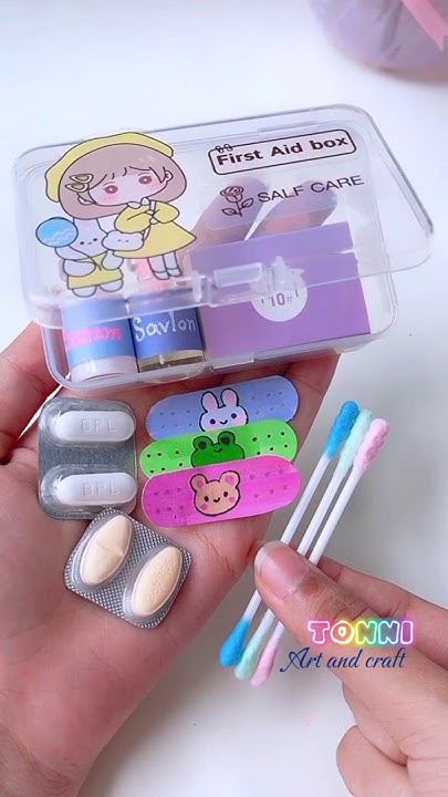 🩹⛑️Mini First Aid box for school and troubling #shorts # ...