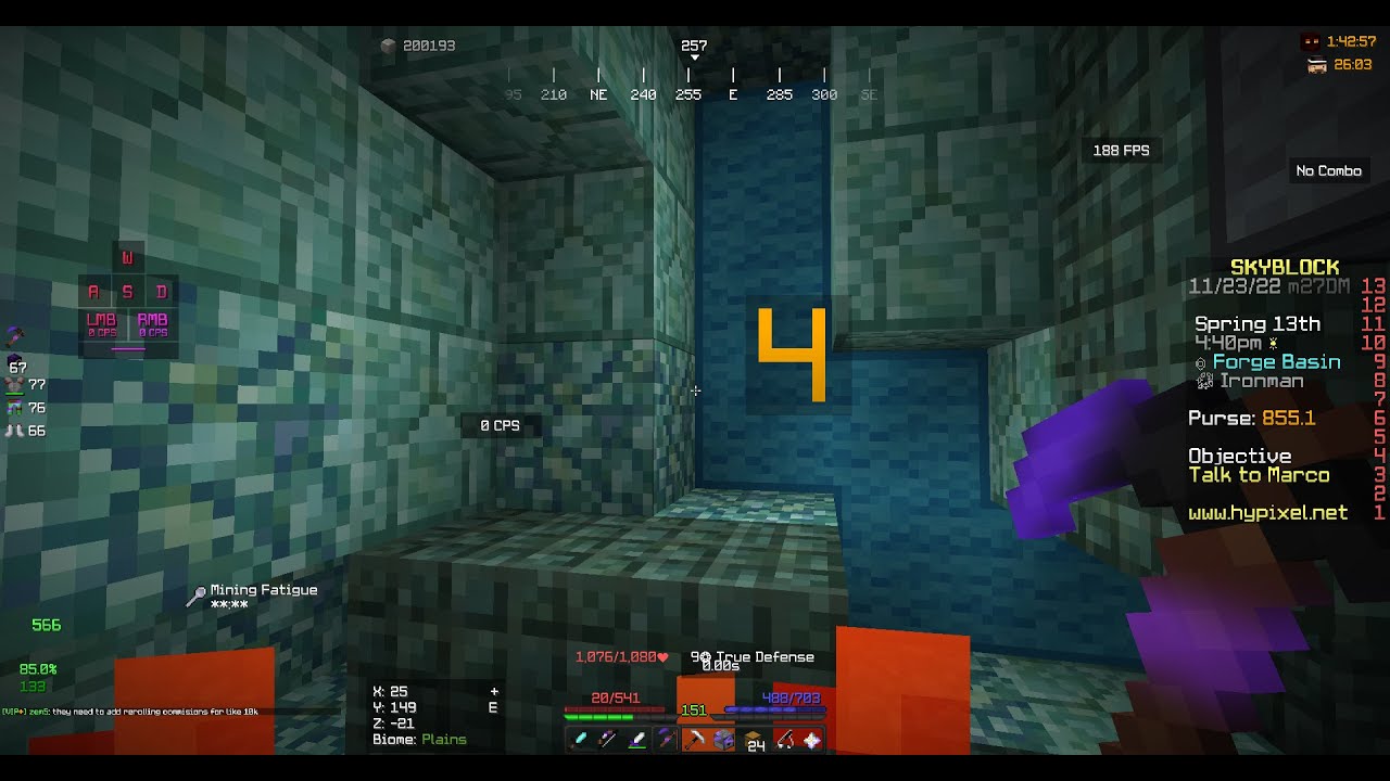 1 Hour of Mithril Mining With Glacite Armor Got Me This! - YouTube
