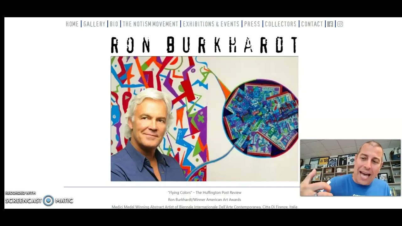 Artist Ron Burkhardt and his LetterScapes - YouTube
