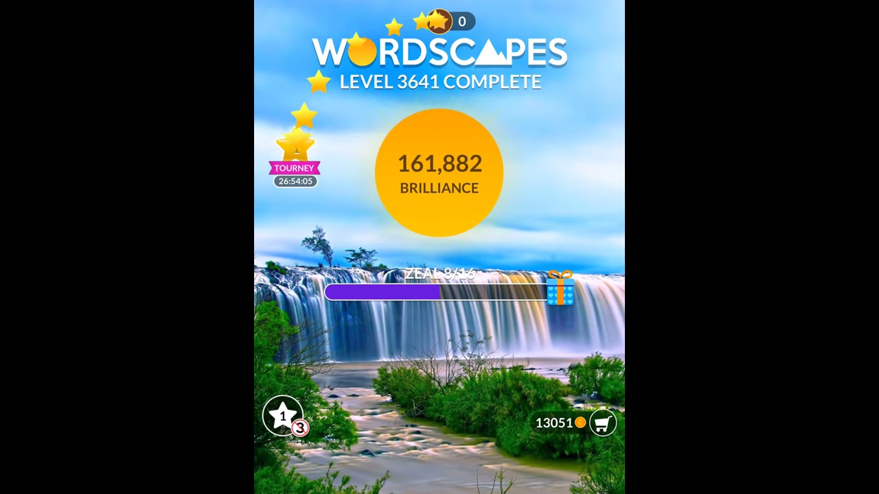 Wordscapes Level 3641 Answers - YouTube