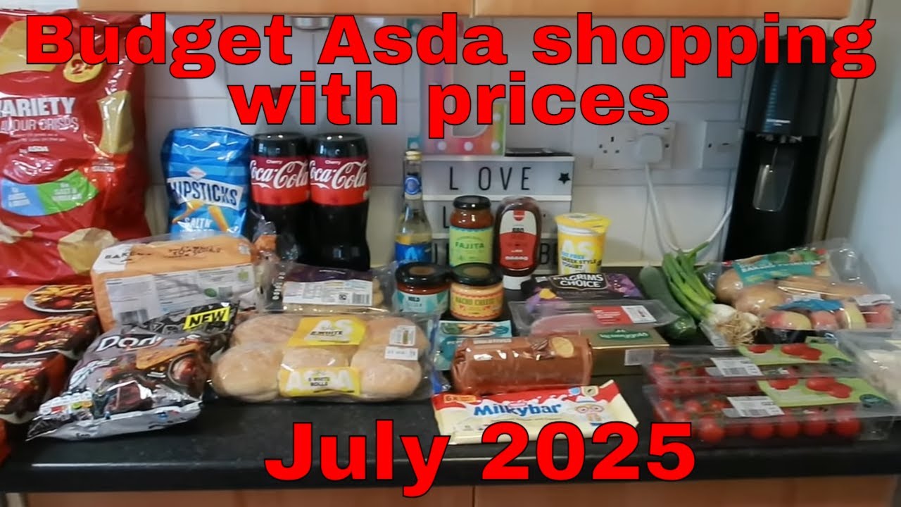 Budget Asda shopping haul with all prices - YouTube