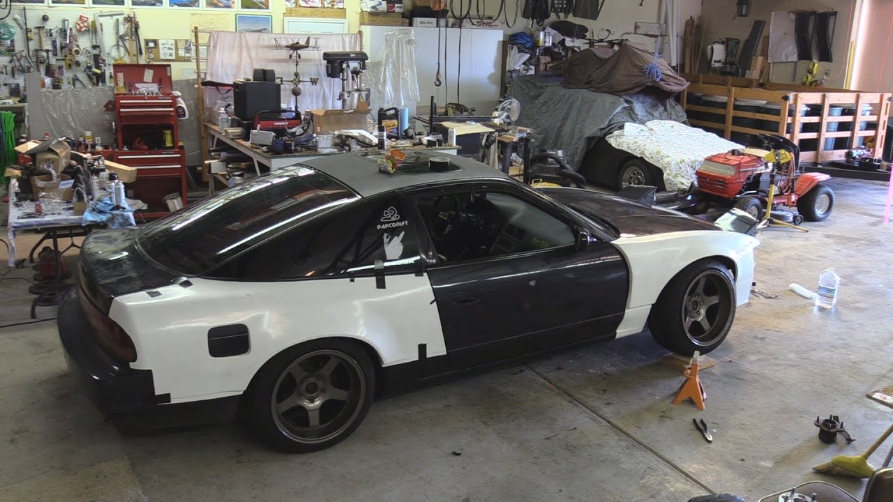 1JZ 240sx Gets Wide Body - YouTube