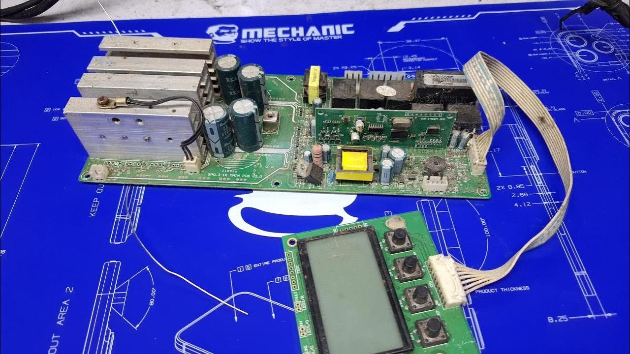 tampered snat board and blank screen lcd - YouTube