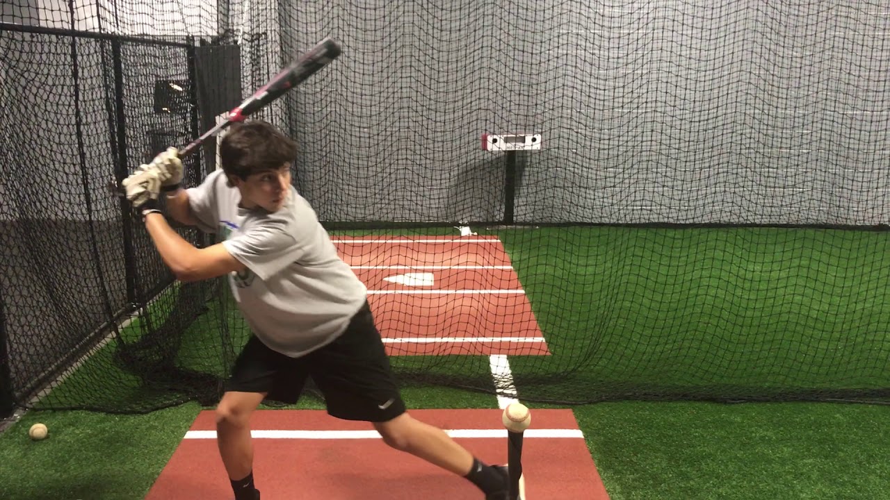 Christopher Hacopian 2023 working hard on his swing at The Baseball ...