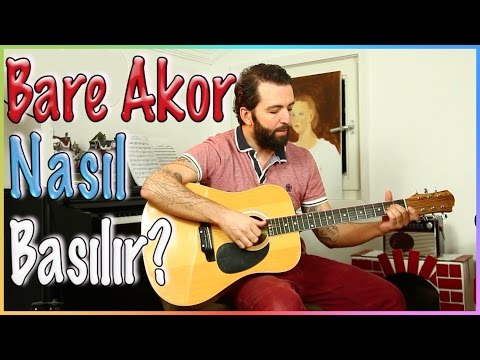 Gitar Dersleri 8 - Bare Akorlar Nasıl basılır? Fa majör