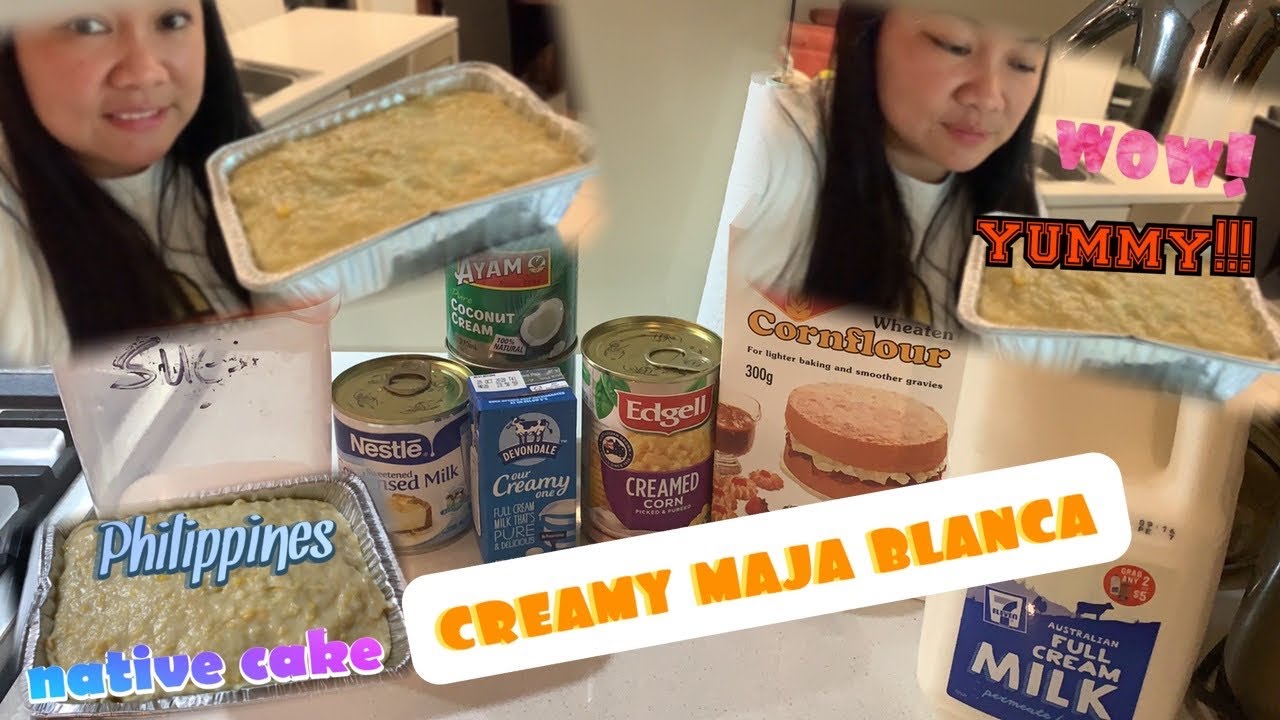 how to cook creamy maja blanca? ] native cake in the Philippines | vlog ...